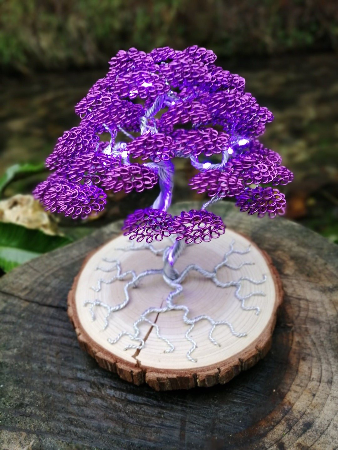 Purple Luminous Bonsai Tree - Etsy