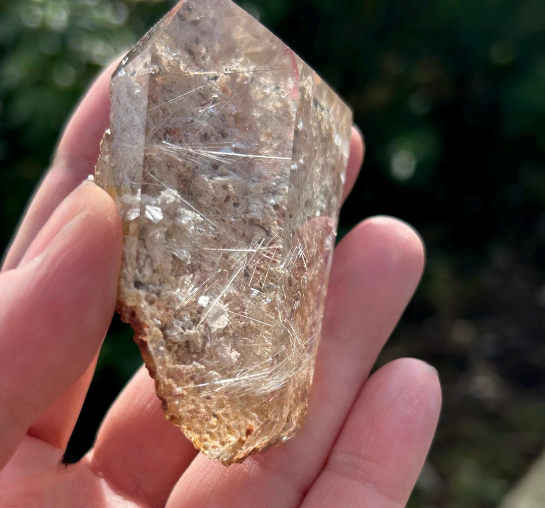 Silver Rutile Lodalite Quartz Freeform: Natural Brazilian Garden ...