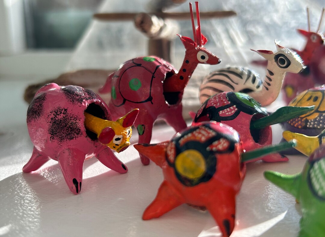 Set of Mexican Folk Art Bobble Heads Mexico - Etsy