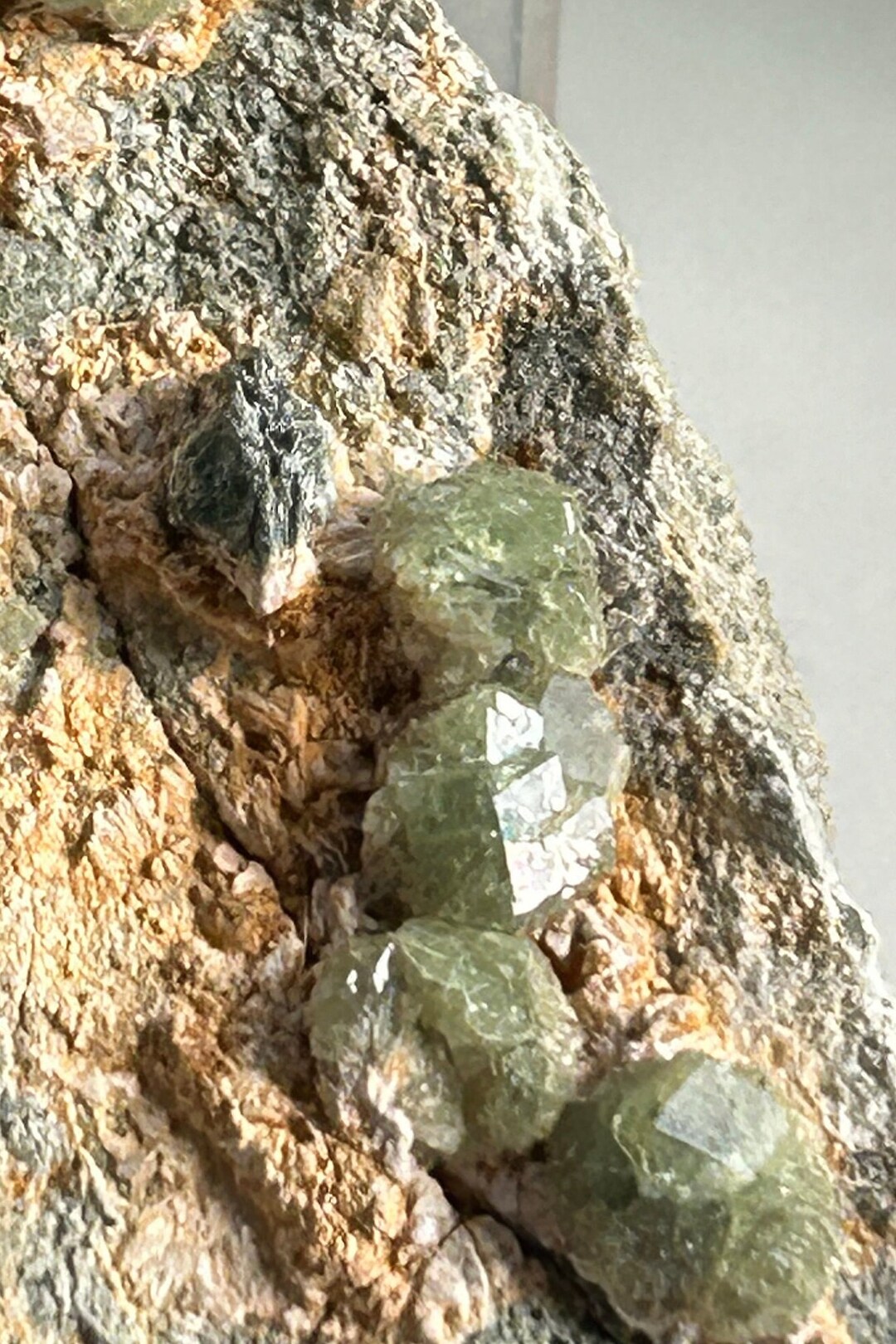 125g Dematoid Green Garnet in Matrix Specimen - Etsy
