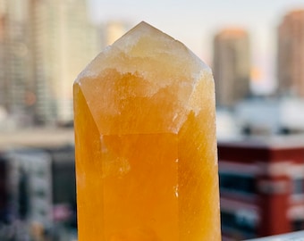 Flower Agate Mini Tower / Red Blue Pink Pastel Small Tower - Etsy