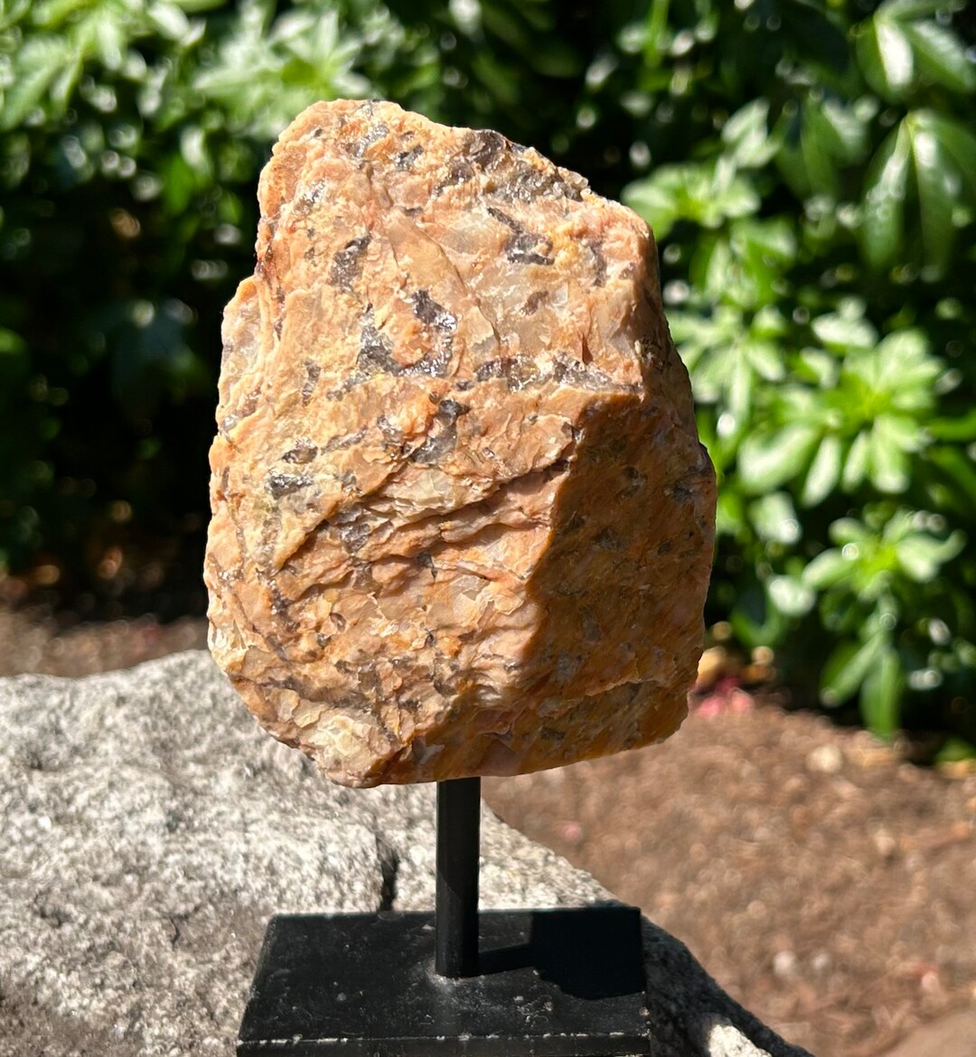 6.5" Home Decor - Zebradorite Rough- Custom Iron Stand-madagascar - Etsy