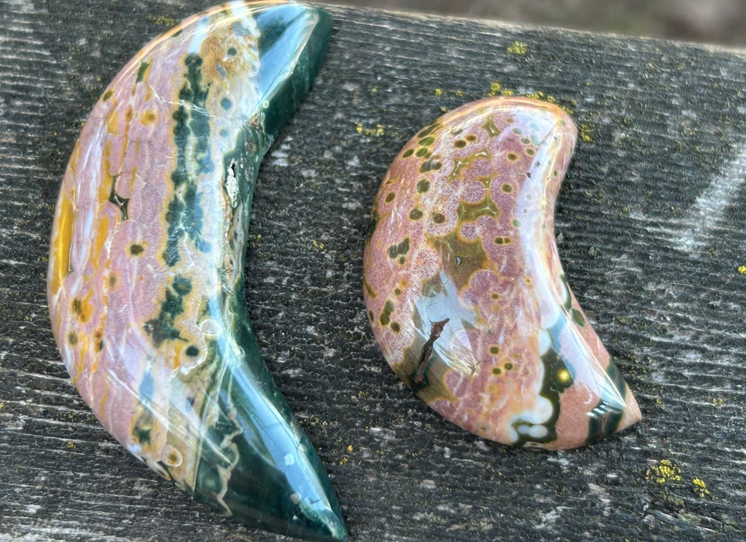 Old Collection Sea (ocean) Jasper Moon Set- Hand Made and Mine Direct ...