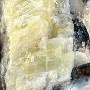 70 G Tiny Treasure Rare Yellow Topaz With Zinnwaldite Rough - Etsy