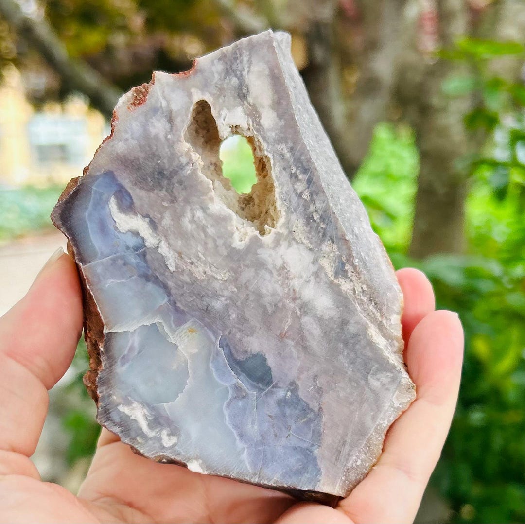 320g Purple Cloud Agate Rough Specimen - Etsy