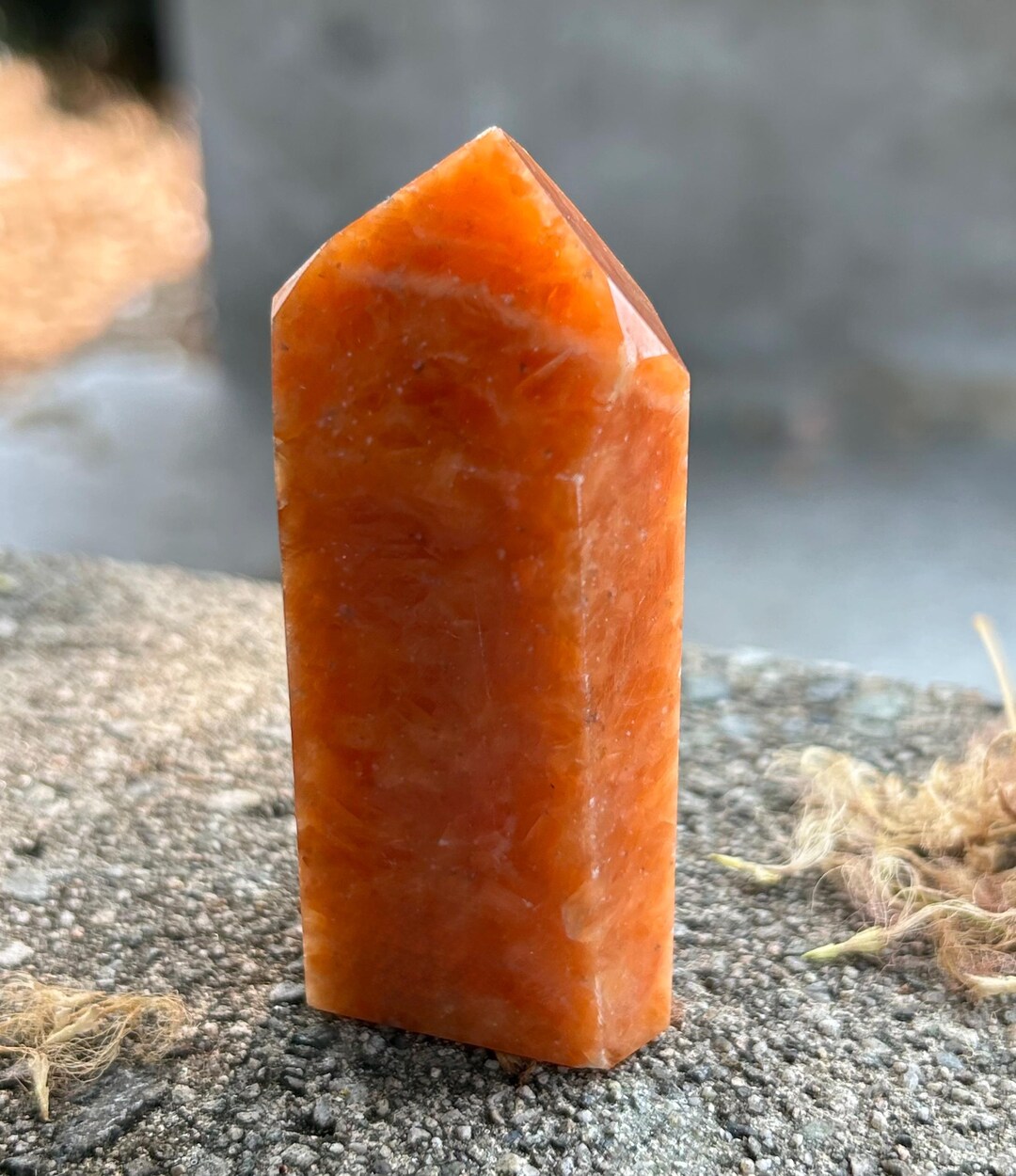 Mini Orange Calcite Tabular Tower- Handmade Brazil - Etsy