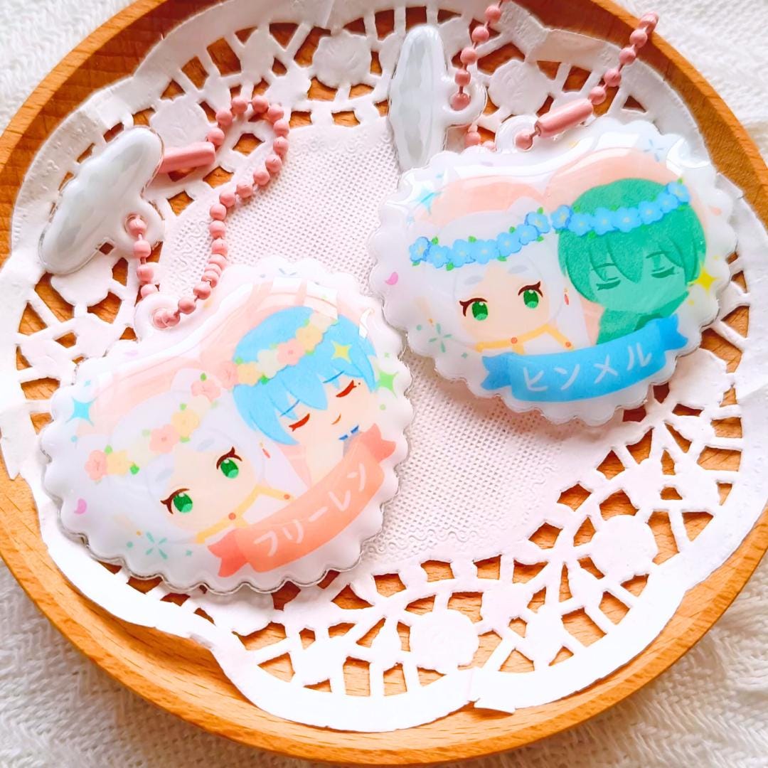 Frieren Himmel Frieren: Beyond Journey's End Puffy Charm Anime Keychain ...