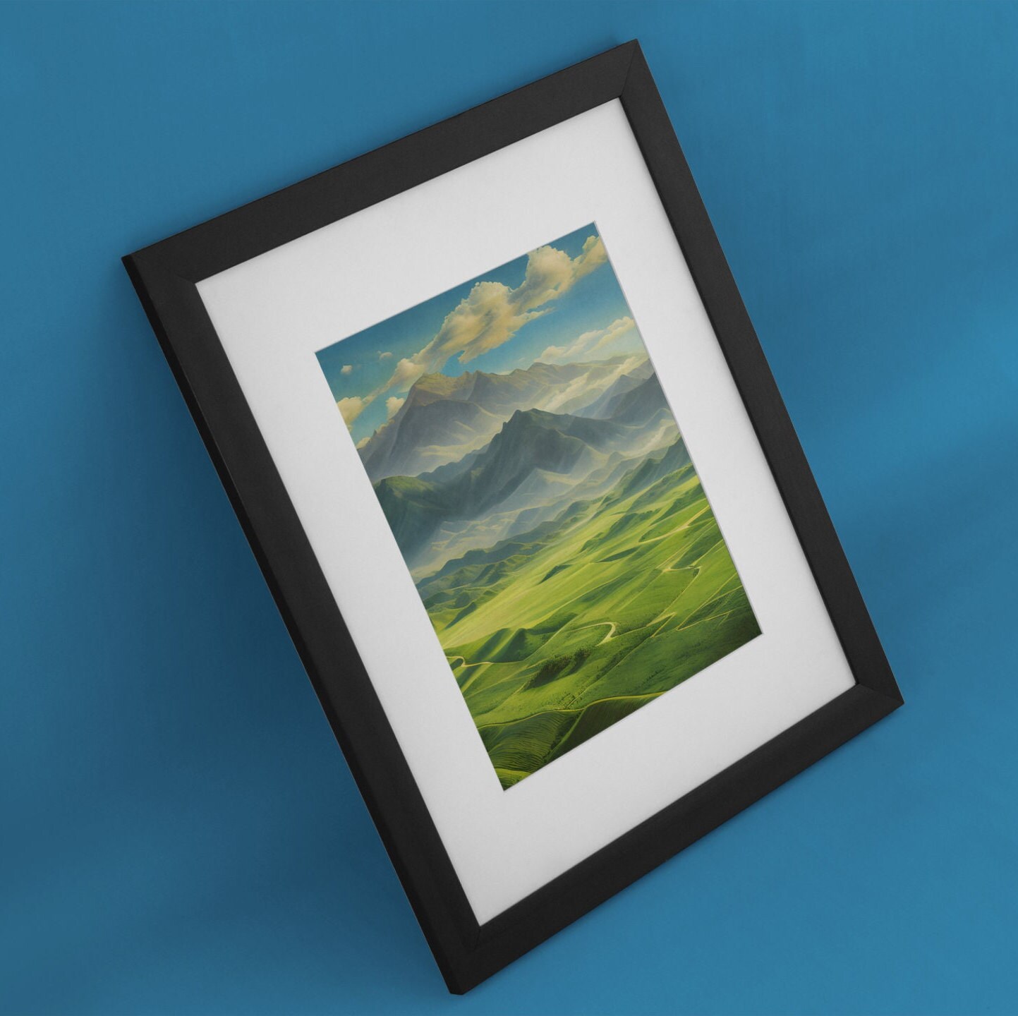 Luscious Mountainside - Modern Digital Print Downloadable - Print at ...