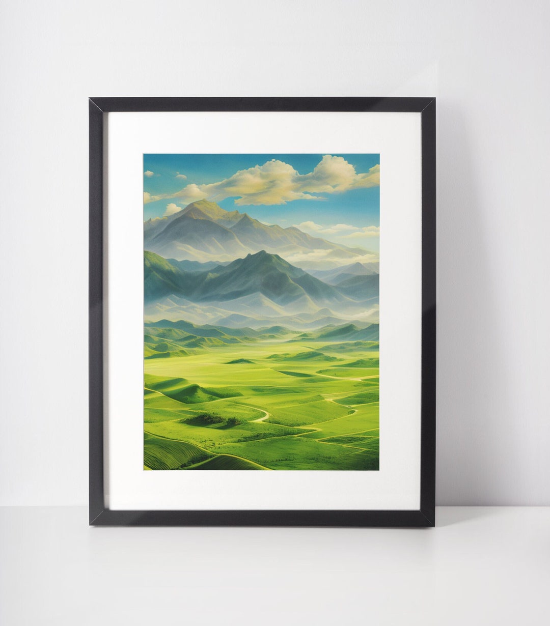 Luscious Mountainside - Modern Digital Print Downloadable - Print at ...