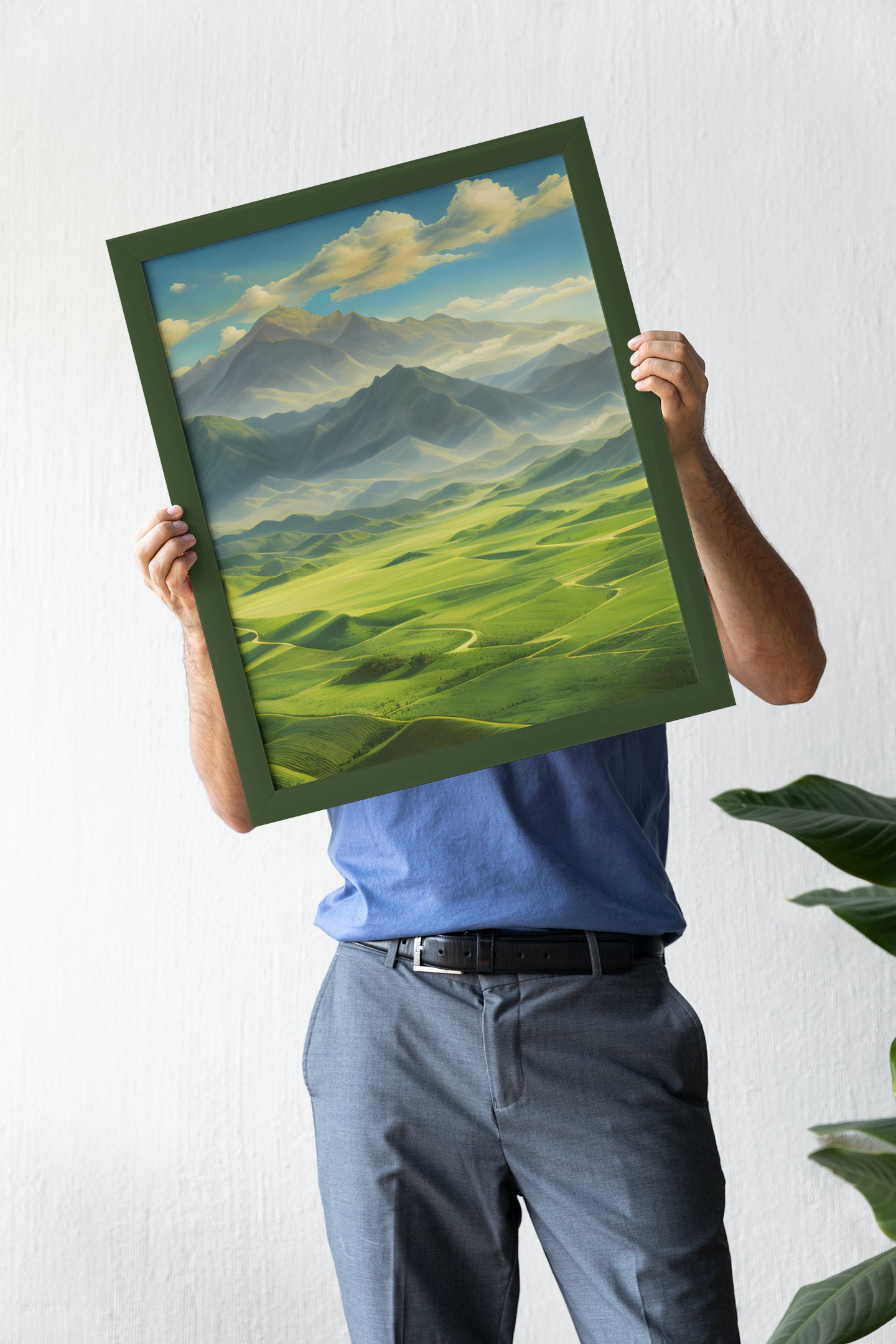 Luscious Mountainside - Modern Digital Print Downloadable - Print at ...