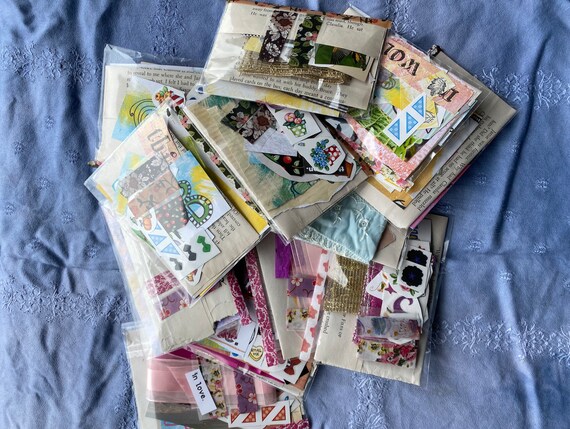 Cottage-core Ephemera Scrapbooking Kit // Bullet Journal // - Etsy