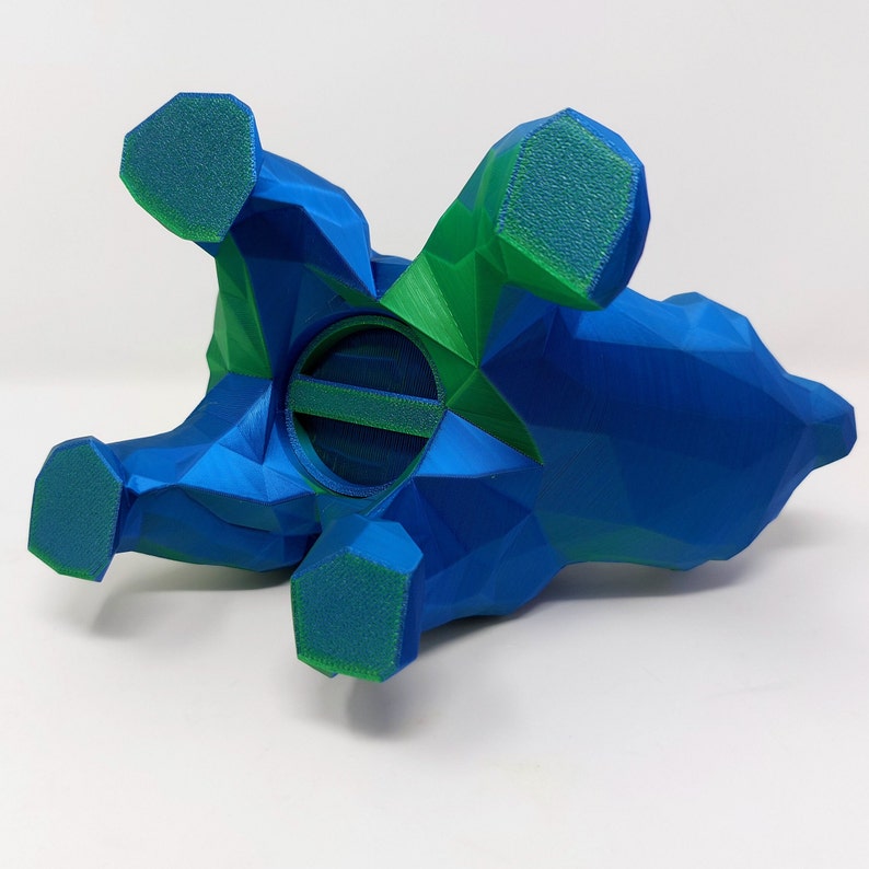 Piggy Bank Cuddly Low Poly Bear Unbreakable 3D Printed Coin Bank, Spark ...