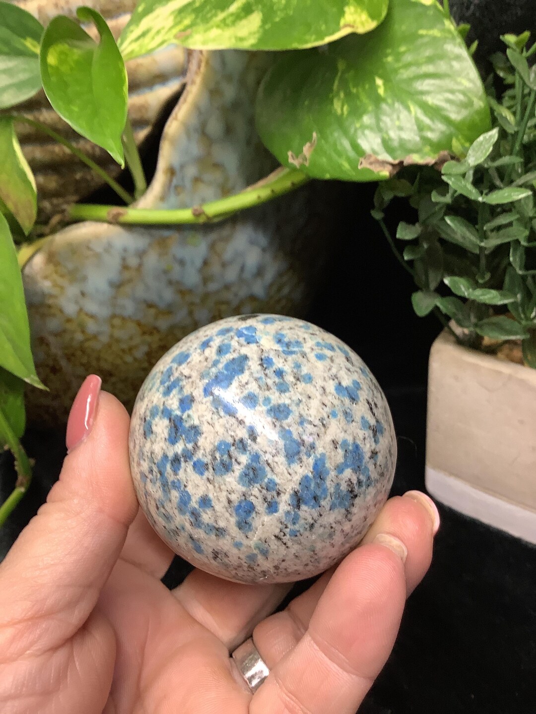 Rare K2 Crystal /K2 Granite/rain Drop Azurite Uv-reactive - Etsy