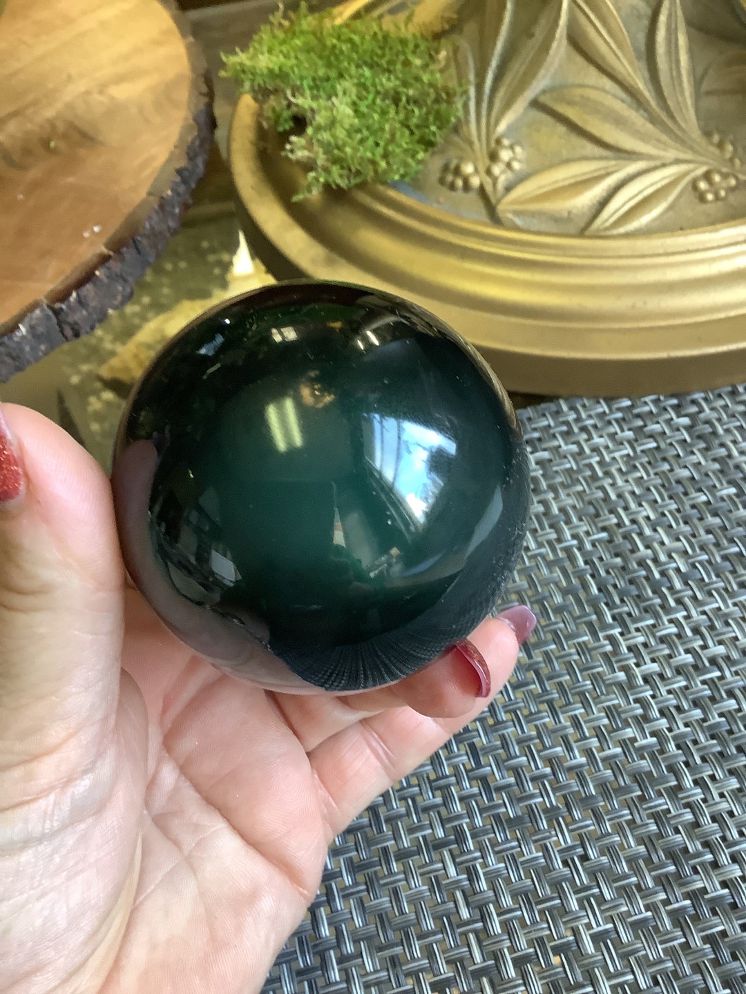 Rainbow Obsidian Sphere - Etsy