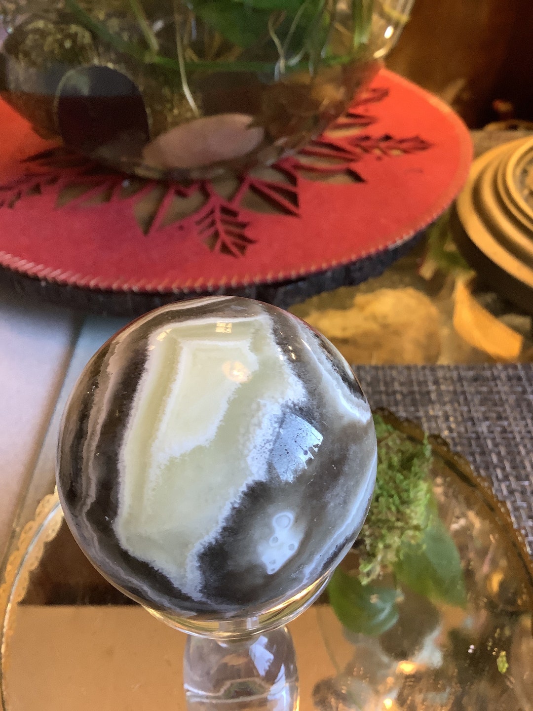 Very Rare Panda Calcite Sphere - Etsy