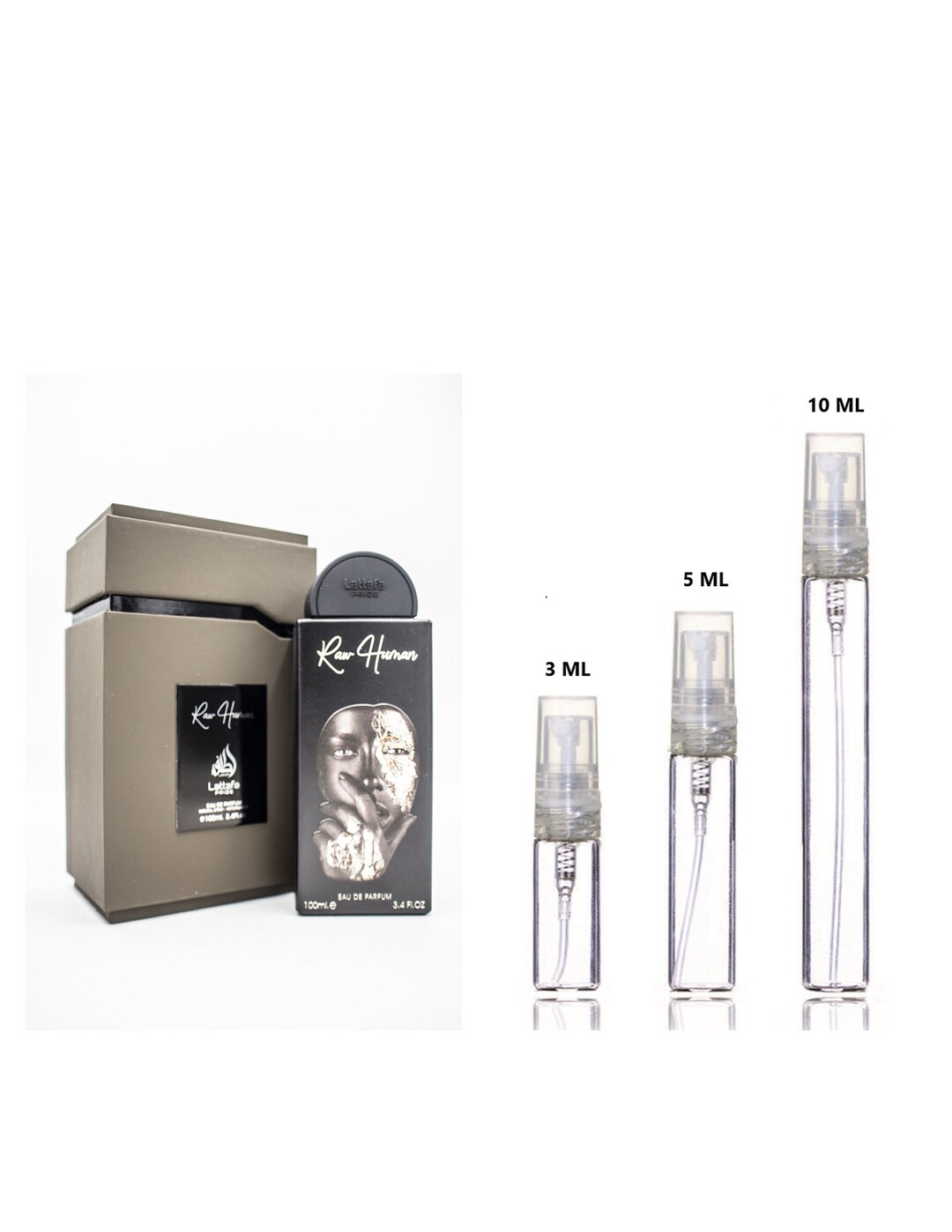 Lattafa Pride Raw Human Eau De Parfum 3ml 5ml 10ml Travel Size Decant ...