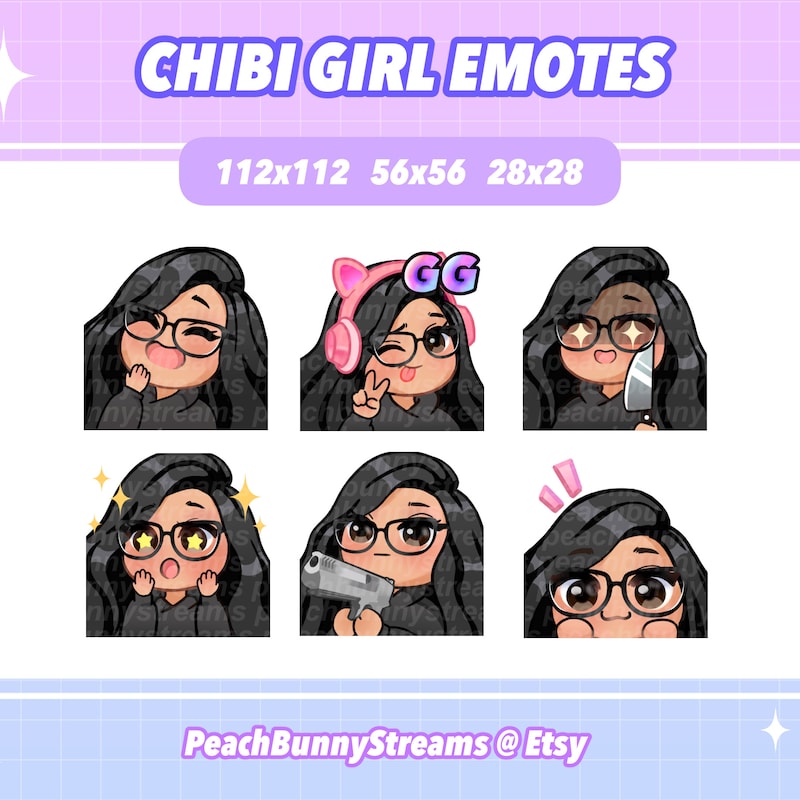 Twitch Black Girl Emotes - Etsy