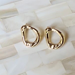 14 Gold Filled Oval Earrings With Loop Component, Jewelry Findings ...
