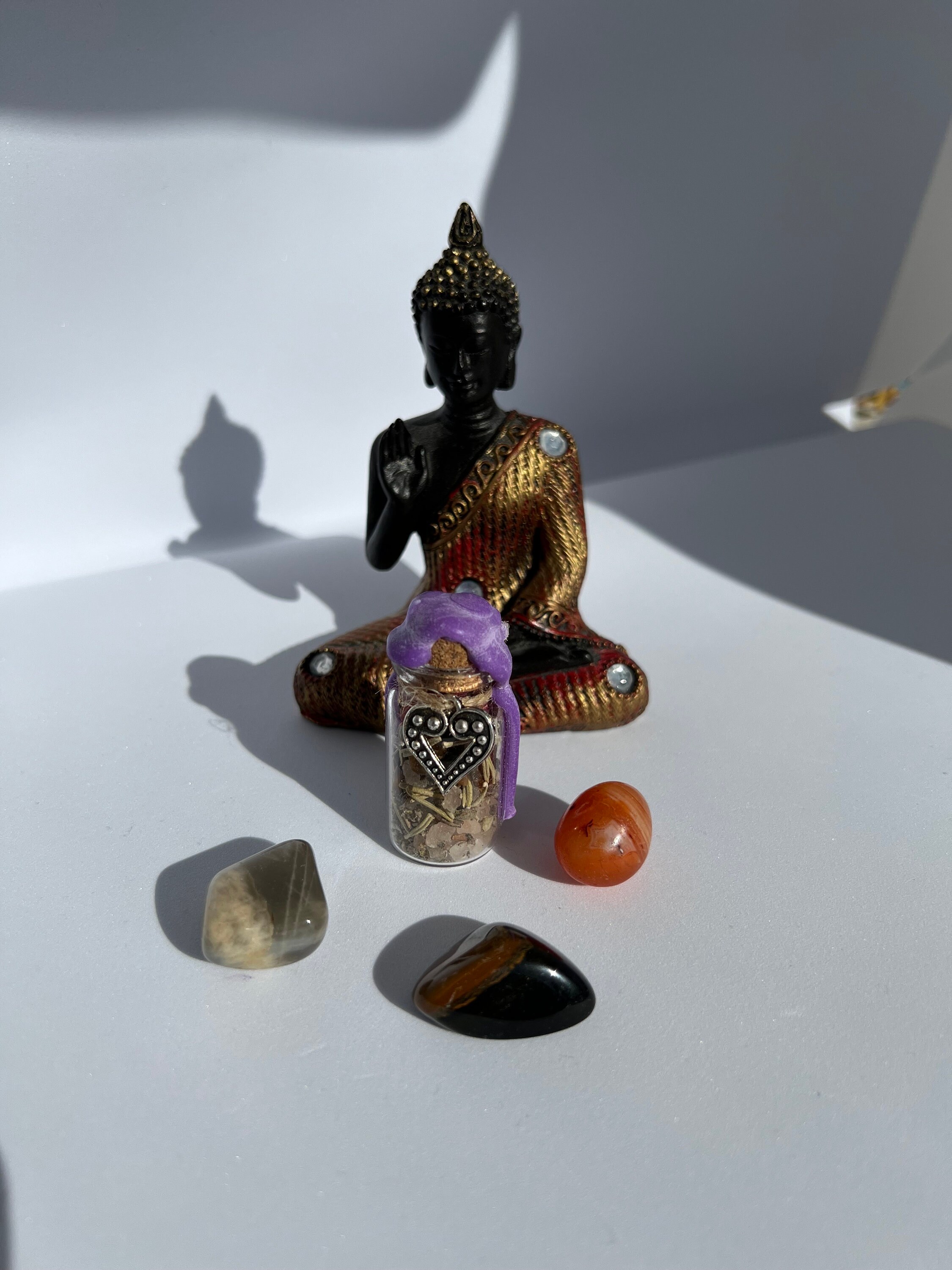 Spell Jar Crystal Set, Grounding Crystals, Spell Jars, Chakra Balancing ...