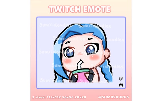 Twitch Emotes League of Legends: Jinx drink | Etsy