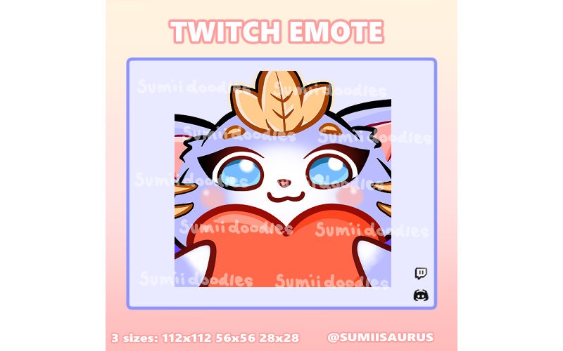 Twitch Emotes League of Legends: Yuumi heart - Etsy Hong Kong