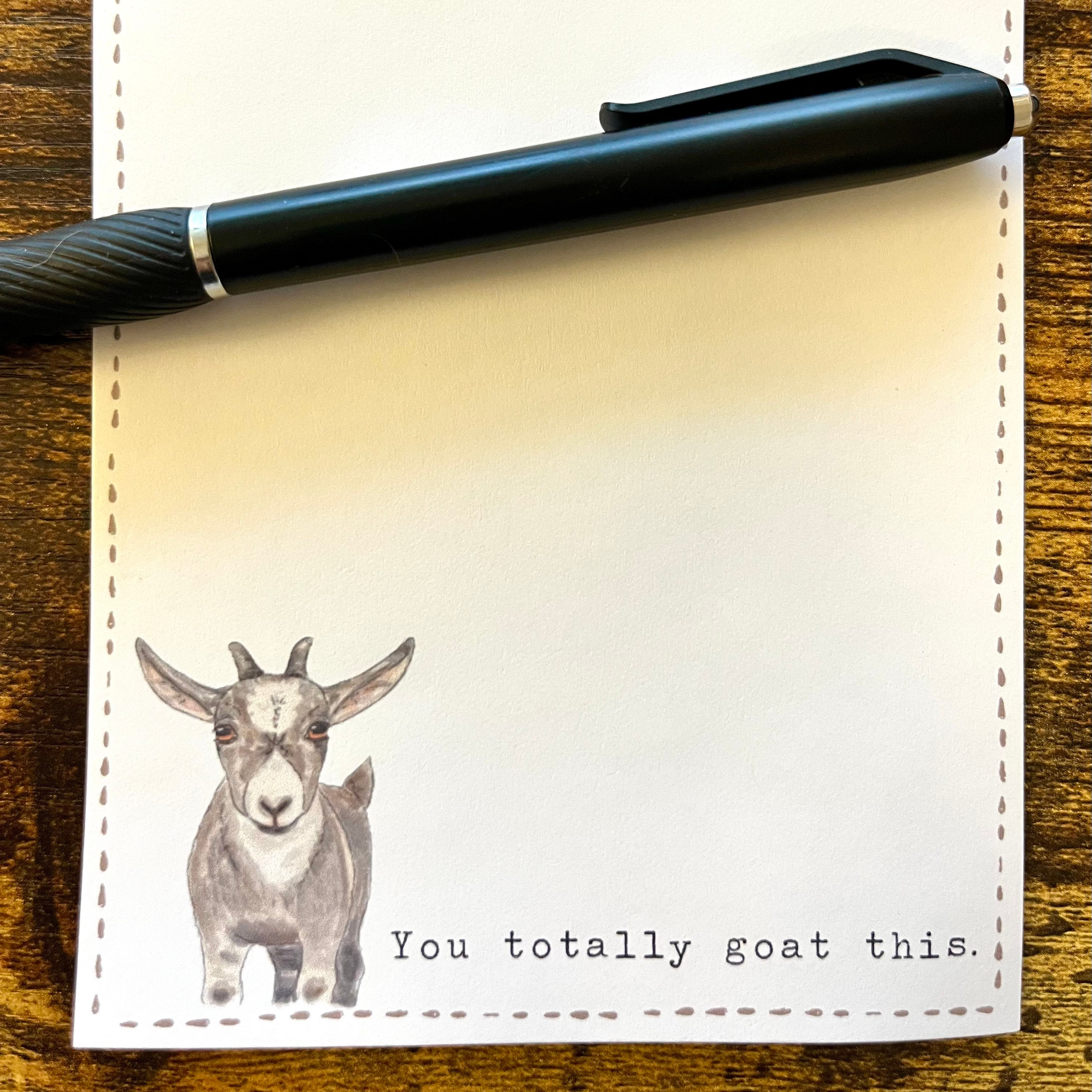 Fun Inspirational Animal Notepad Memopad Feat. Watercolor - Etsy