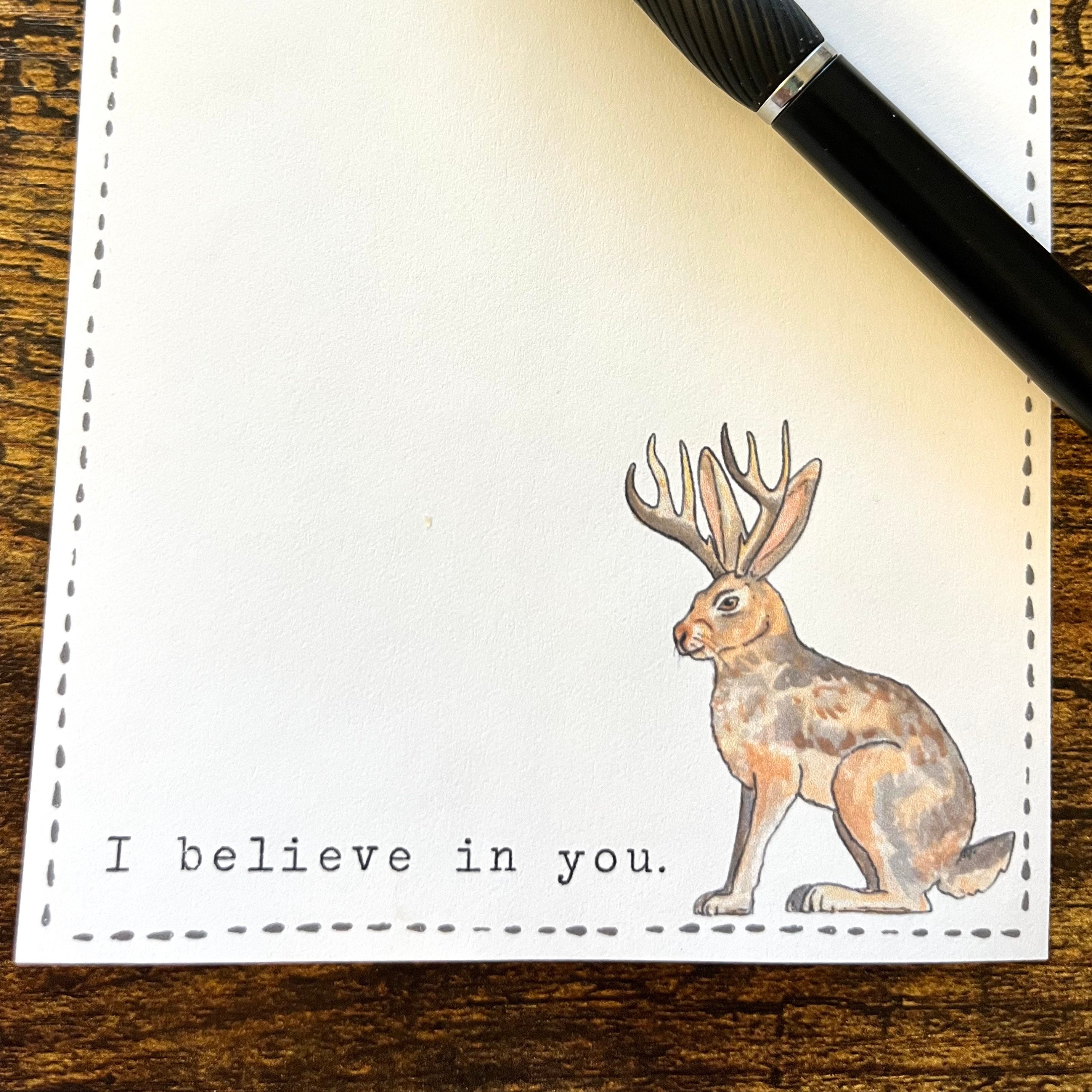 Watercolor Trio Animal Notepad, Inspirational Office Gift (40 Sheets ...