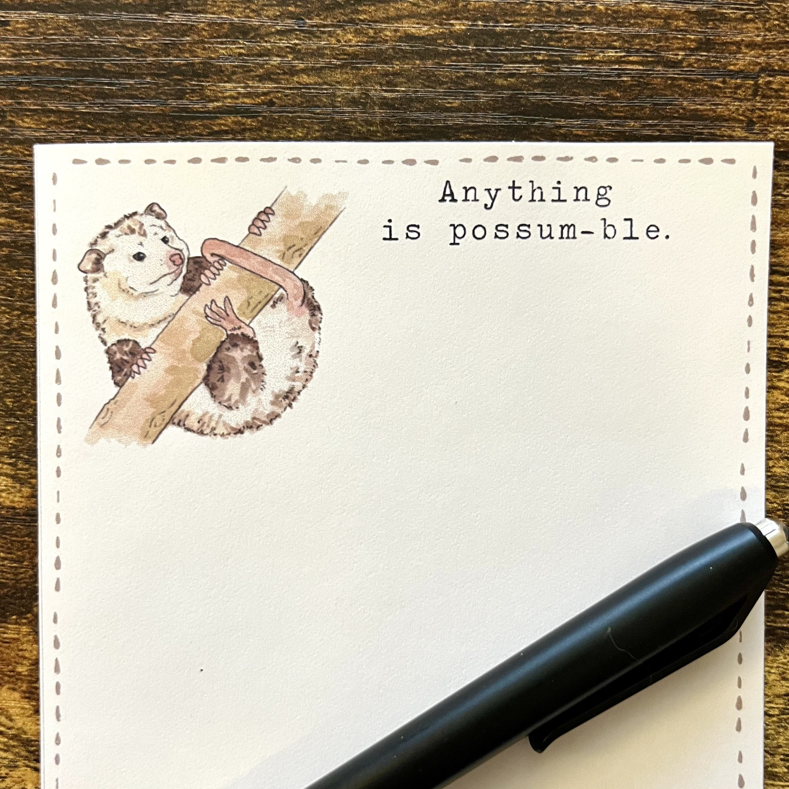 Fun Inspirational Animal Notepad Memopad Feat. Watercolor - Etsy