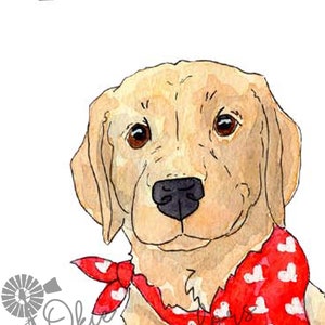 Yellow Labrador Lab Love Card "i Labradore You." Greeting Card, 5"x7 ...