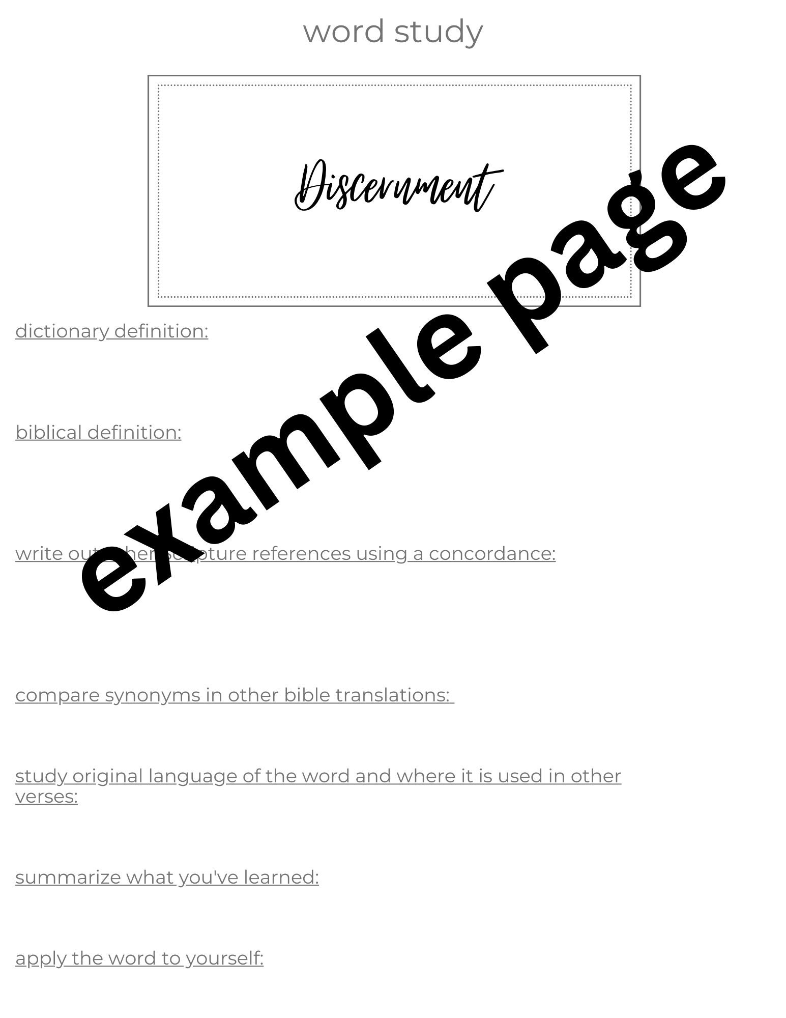 40+ Page Bible Study Binder Download - Etsy