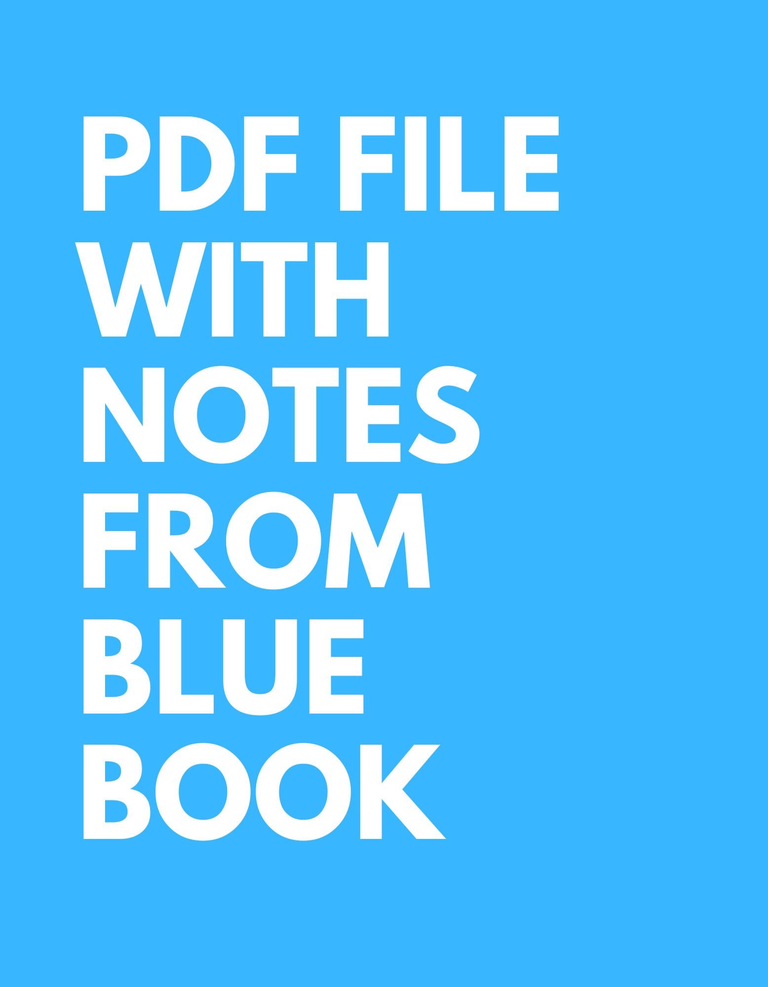 Klimek Blue Book Notes - Etsy