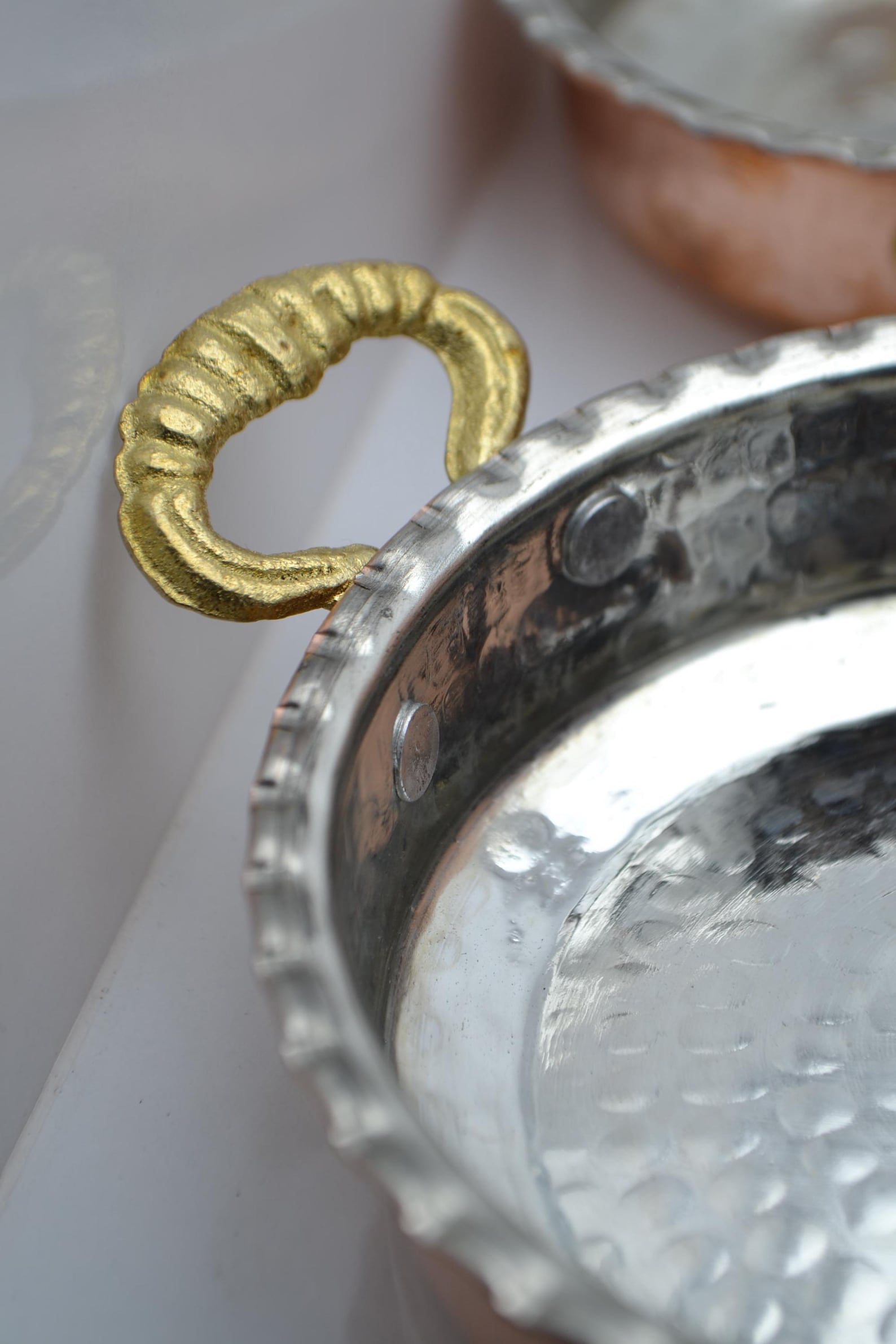 Copper Breakfast Serving Platters, Turkish Pure Copper Serving ...