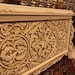 White Color Storage Chest, Walnut Wood Hand Carved Hope Chest, Large ...