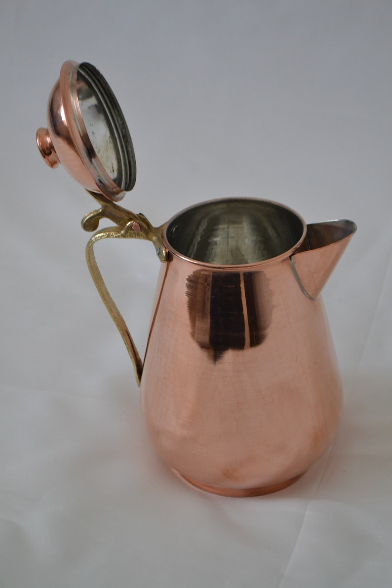 Copper Milk Jug, Milk Pitcher, Copper Creamer, Oil Pot, Hive Copper Jug ...