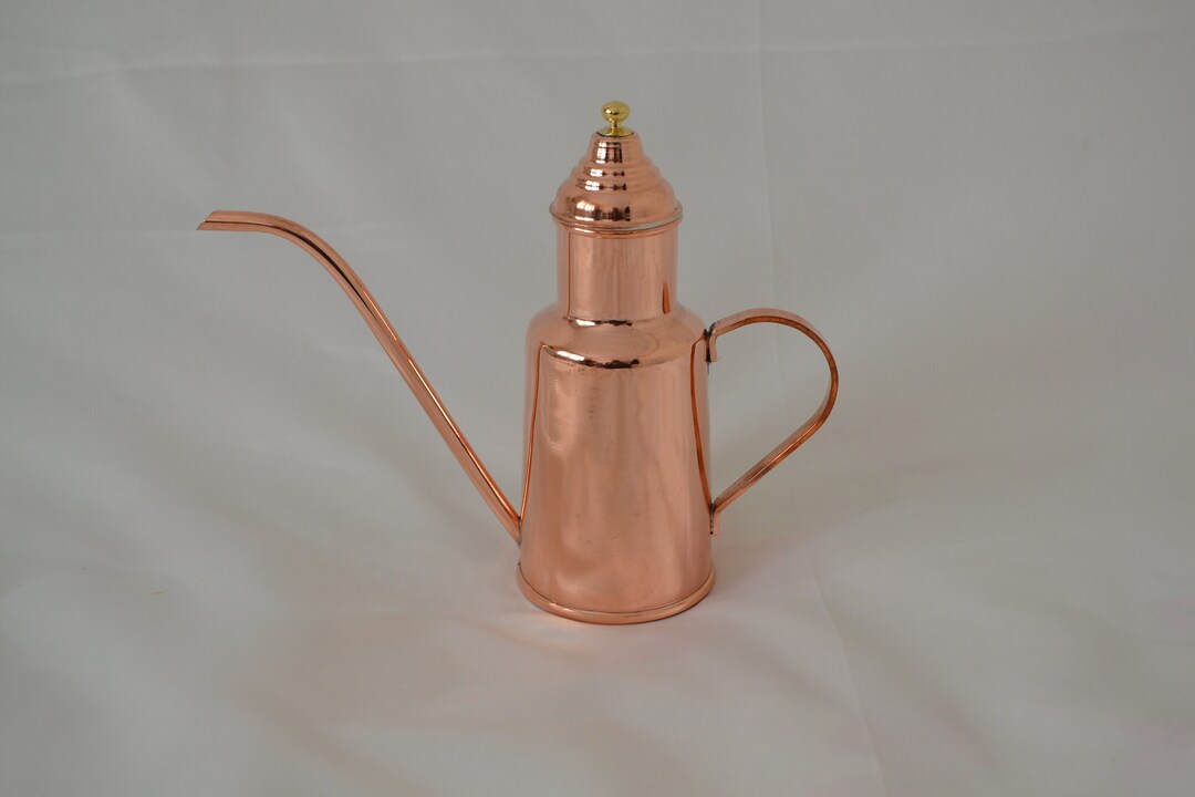Copper Oil Bottle, Copper Olive Oil Cruet & Dispenser, Container for ...