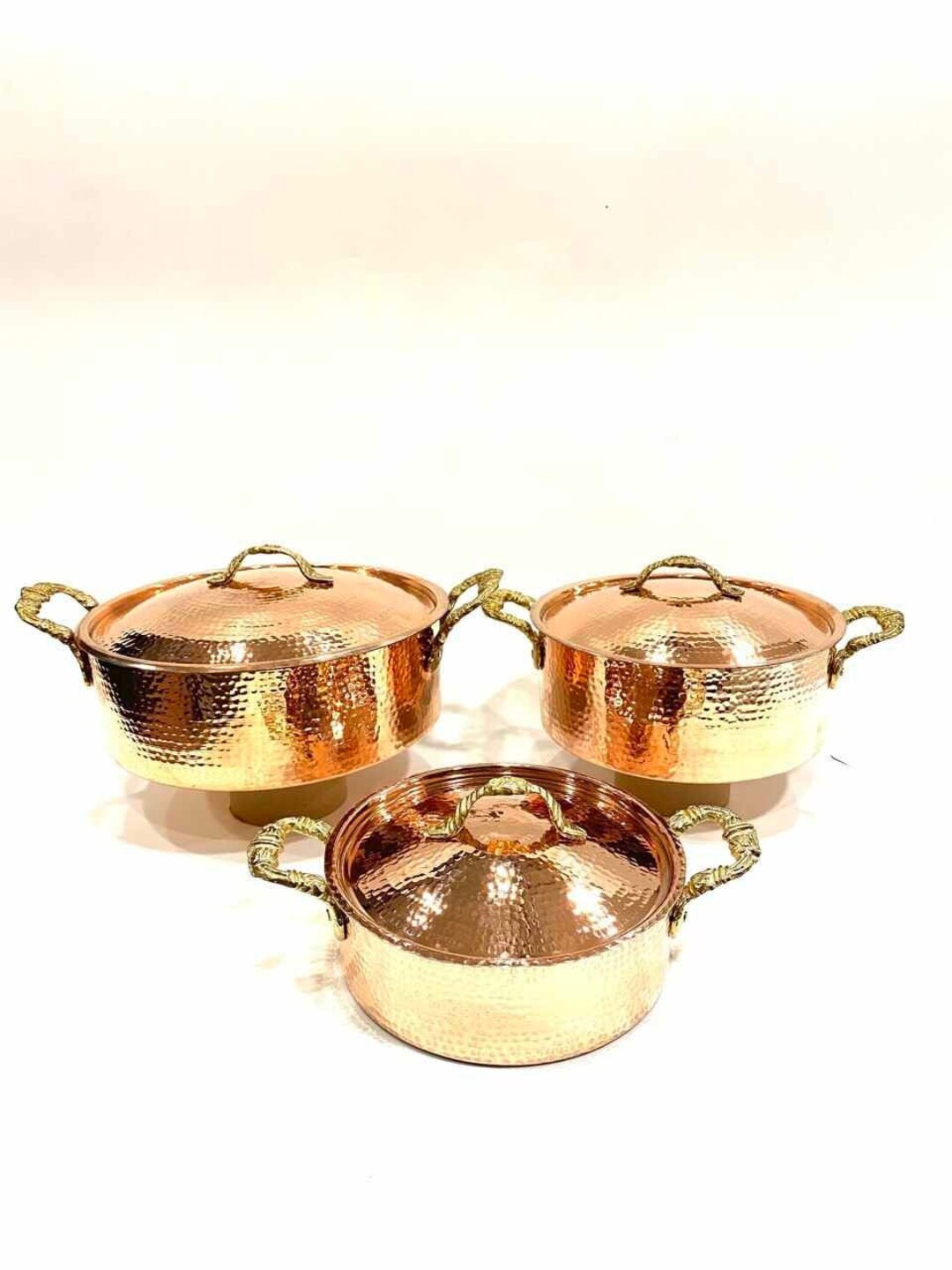 Hammered Copper Cooking Pot Turkish Copper Cookware Pure - Etsy