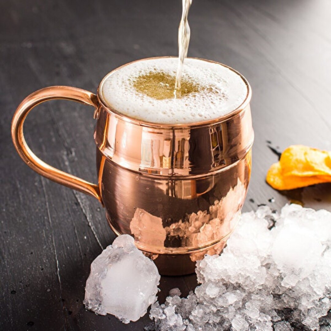 Copper Barrel Mug Large Size 1000 Ml Capacity Beverage Drinking Cup - Etsy