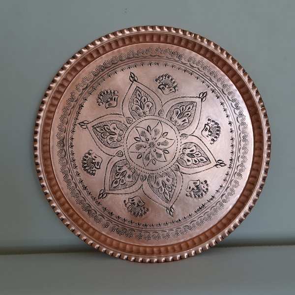 Large Copper Tray - Etsy