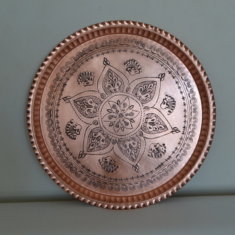 Large Copper Tray - Etsy