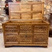 Walnut Wood Storage Chest, Hand Carved Decorative Hope Chest, Wooden ...