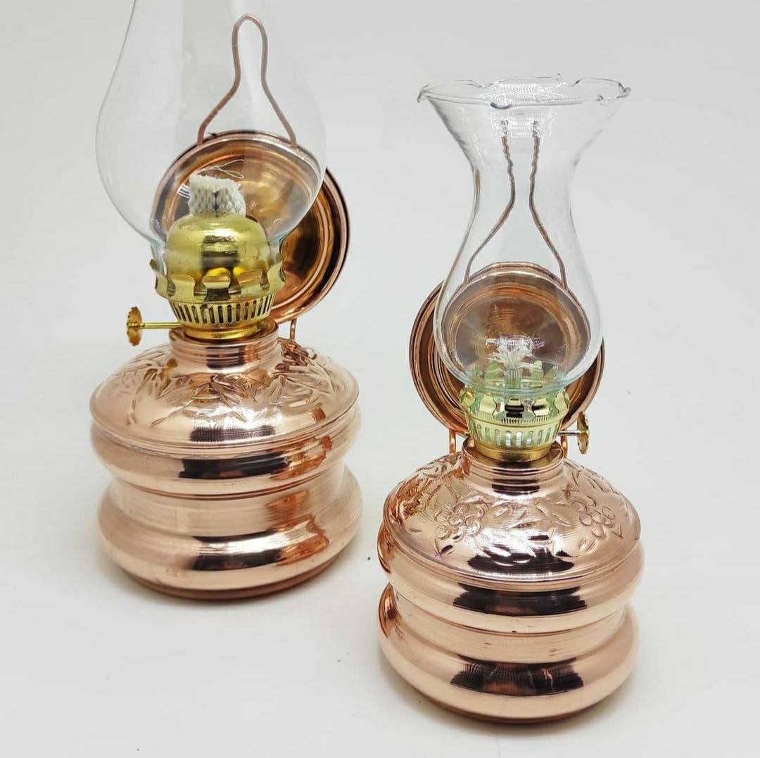 Copper Oil Lamp, Turkish Nostalgic Wall Mountable Gas Lamp - Etsy