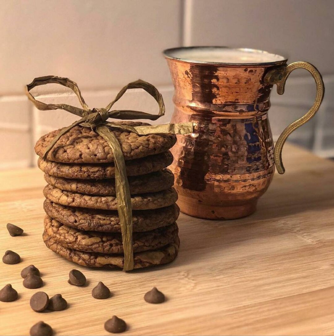 Turkish Copper Mug, Soft Drink Cups, Traditional Pure Copper Brass ...