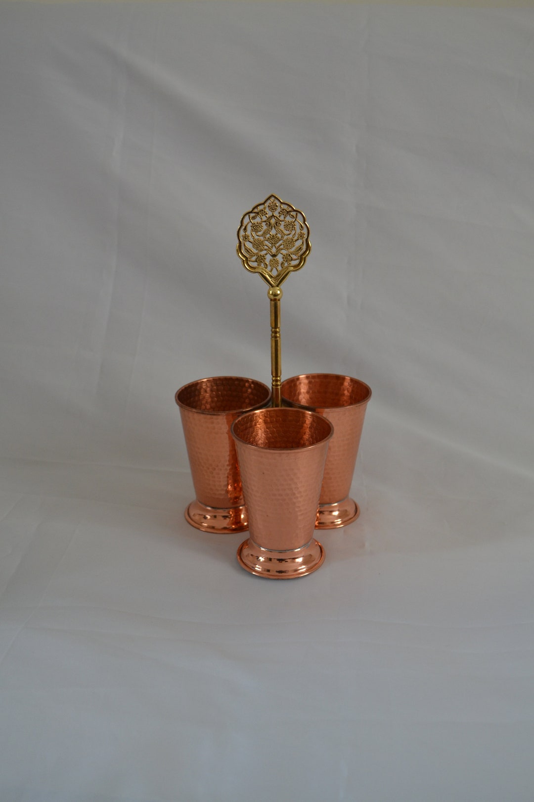 Copper Kitchen Utensil Holder, Hammered Pure Copper Pencil Holder ...