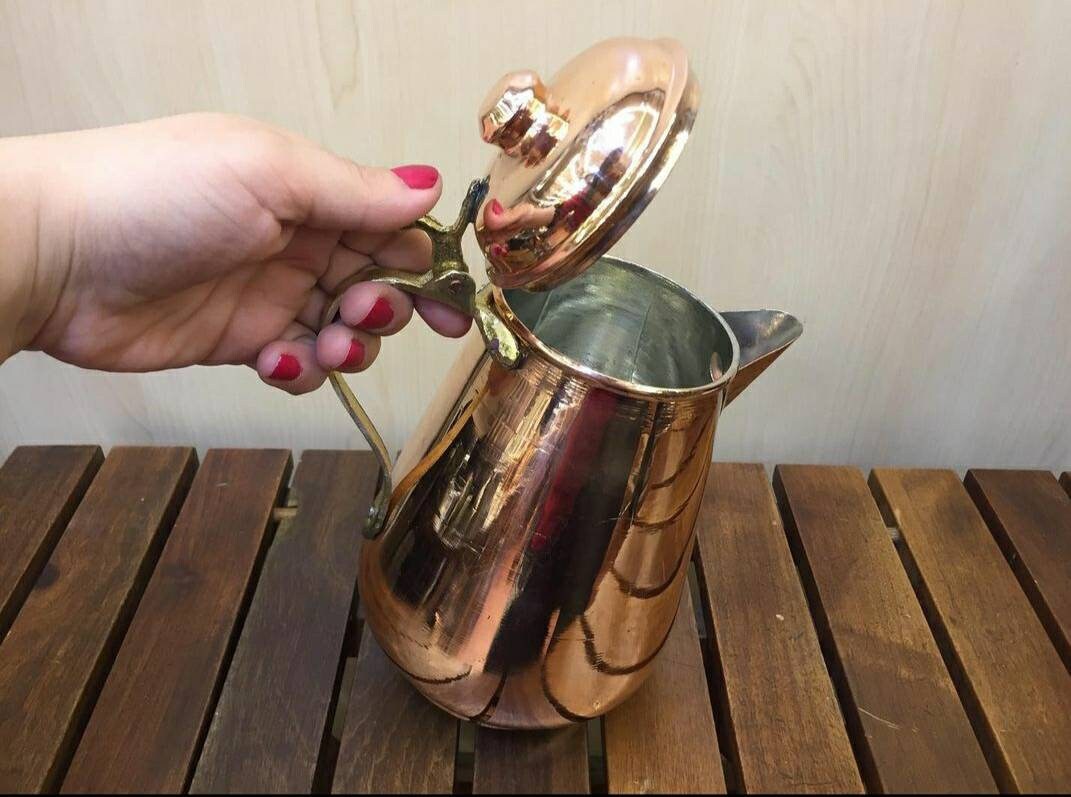 Copper Milk Jug, Milk Pitcher, Copper Creamer, Oil Pot, Hive Copper Jug ...