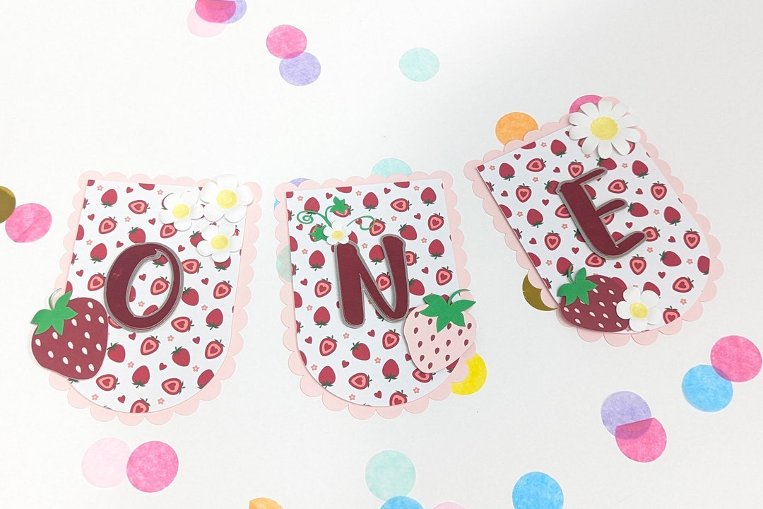 Strawberry Custom Banner, Strawberry Party Decorations, Berry Sweet ...