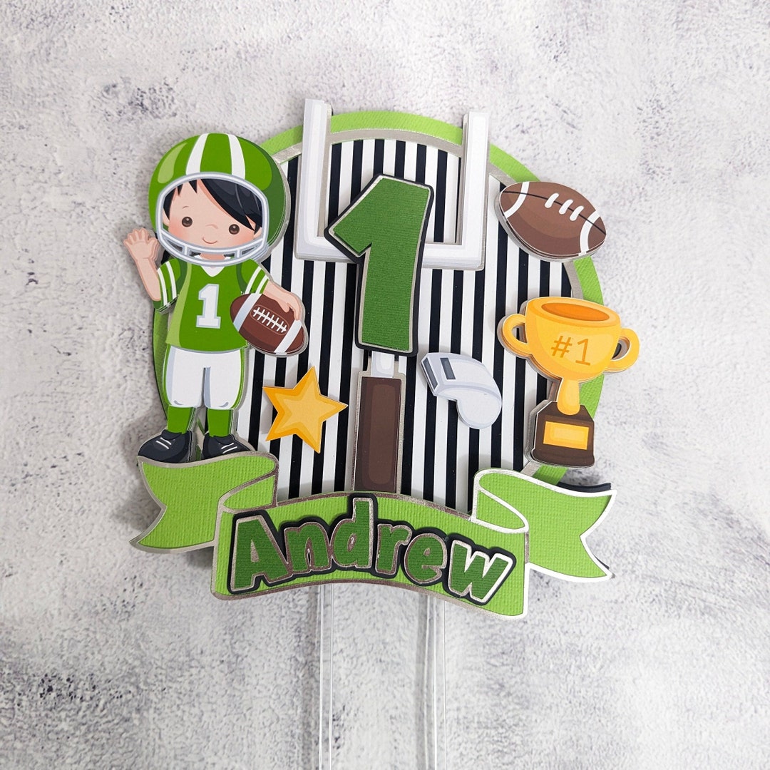 American Football Cake Topper, Football Party Decor, American Football ...