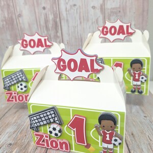 Personalized Soccer Favor Box Set: Themed Party Decorations - Etsy
