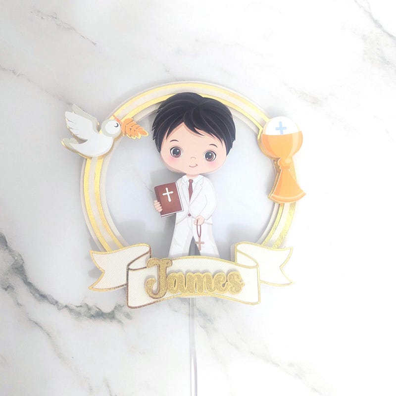 1st Communion Cake Topper - Etsy