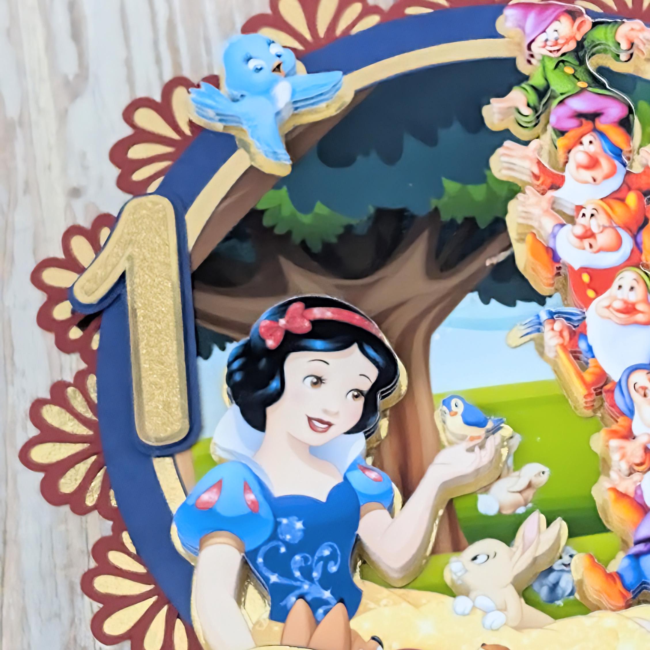 Snow White Cake Topper, Snow White Party Decor, Snow White Themed Party ...