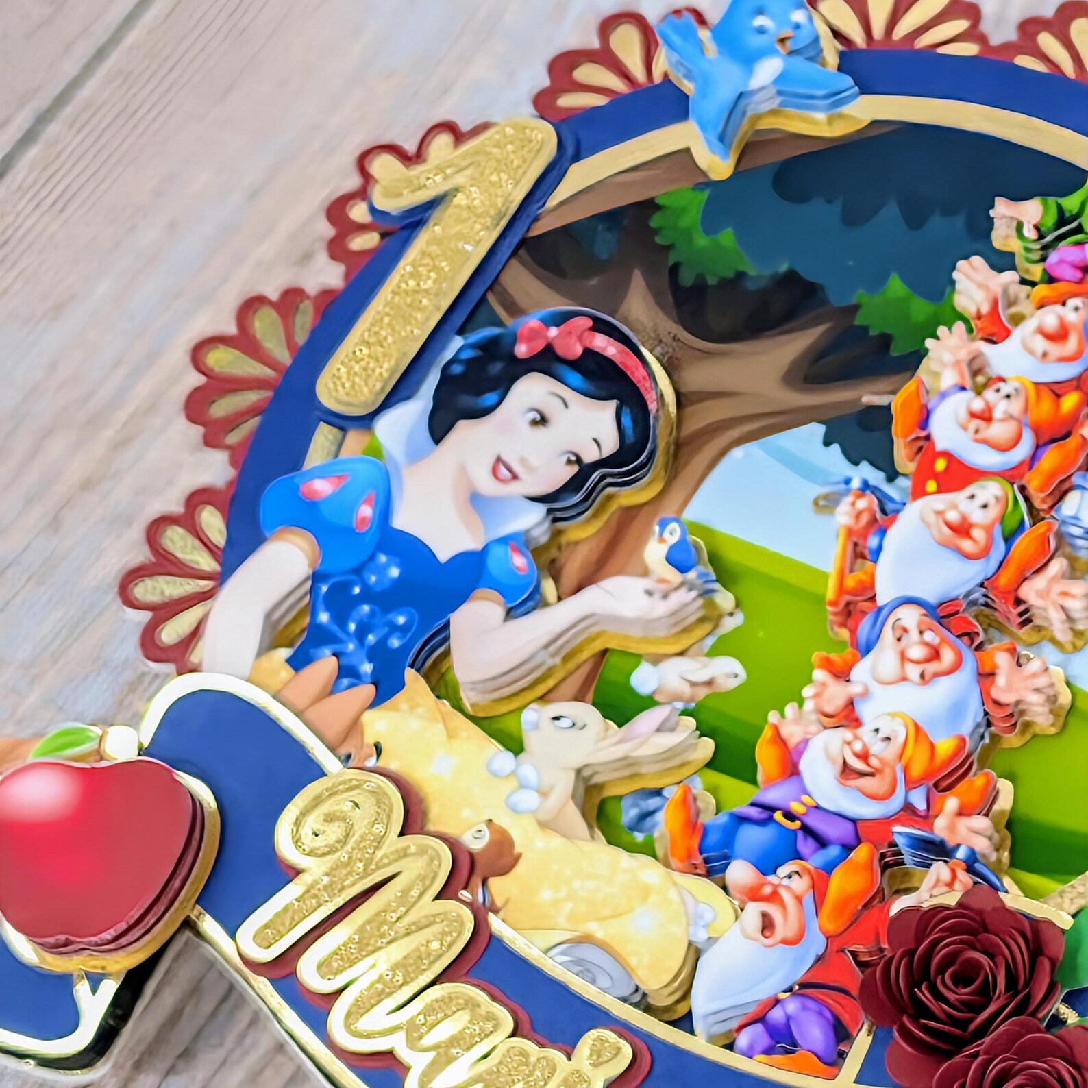 Snow White Cake Topper, Snow White Party Decor, Snow White Themed Party ...